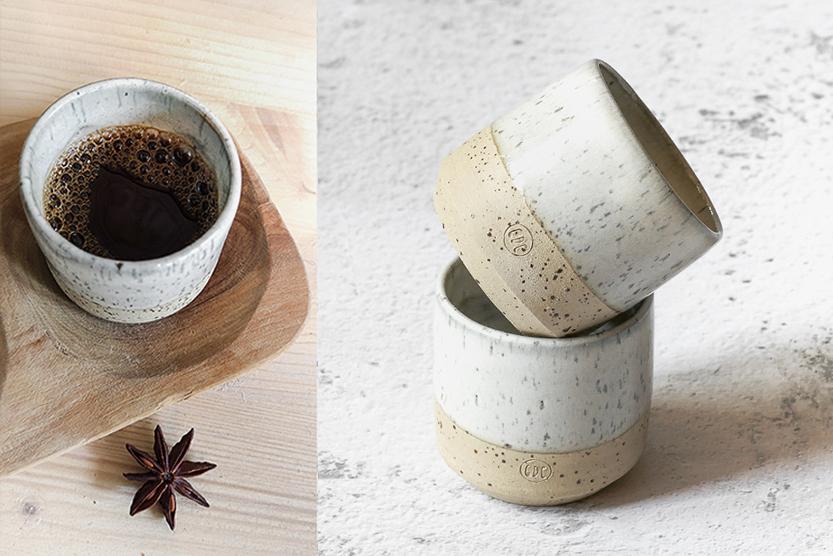 Tasse Expresso En Gr s 10 Cl Grains De C ramique